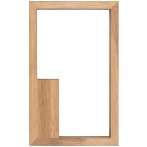 Applique Ter, Bois, Marron, 4,5x32x52 cm