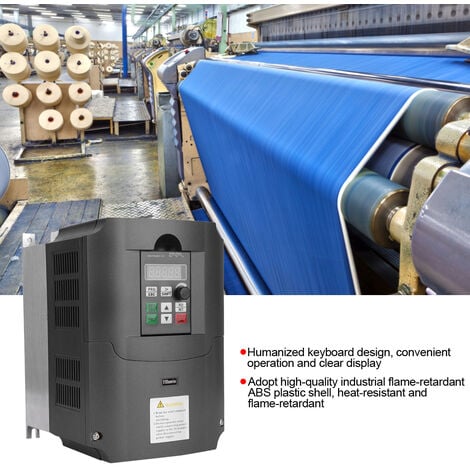 SJLERST Onduleurs et Convertisseurs VFD AC220V à 380V 7,5KW, Convertisseur de Fréquence ...