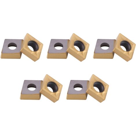 Coffret de 10pcs Lames Inserts Rotatifs CNC Insert Carbure CCMT060204-HM YBC251 Outil Tournage ...