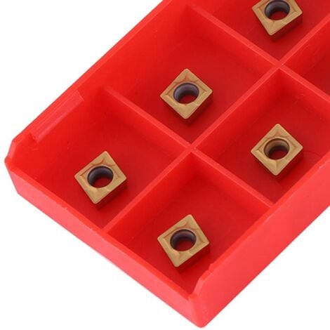 Coffret de 10pcs Lames Inserts Rotatifs CNC Insert Carbure CCMT060204-HM YBC251 Outil Tournage ...
