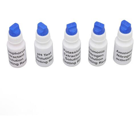 Solution liquide d'essai de sol PH azote phosphore Potassium Kit d'essai de sol de mesure pour l ...