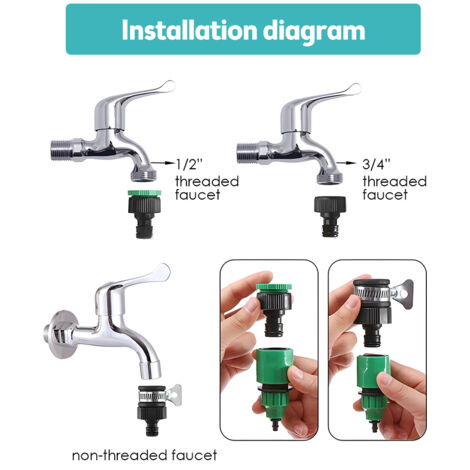 Kit irrigation 15m 20 buses PVC réglables balcon