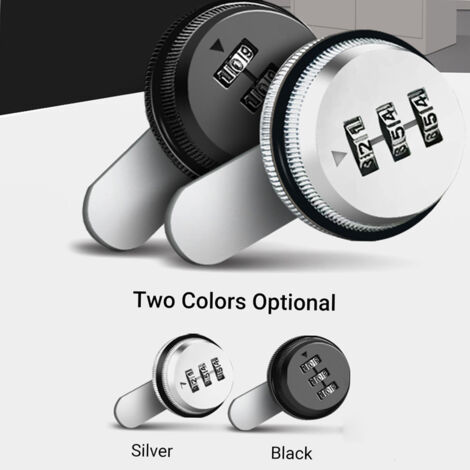 XT20 Serrure à came combinée en alliage de zinc avec code de mot de passe, langue rotative à 3 ...