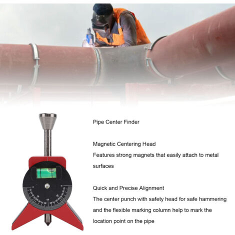 Pipe Center Finder Stainless Steel Magnetic Centering Head Pipe Marker ...