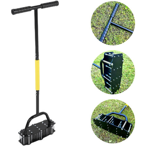 Aérateur de pelouse à pointes en fer GardenPro outil de jardin vert ...