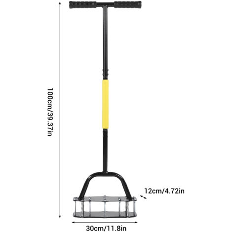 Aérateur de pelouse à pointes en fer GardenPro outil de jardin vert ...
