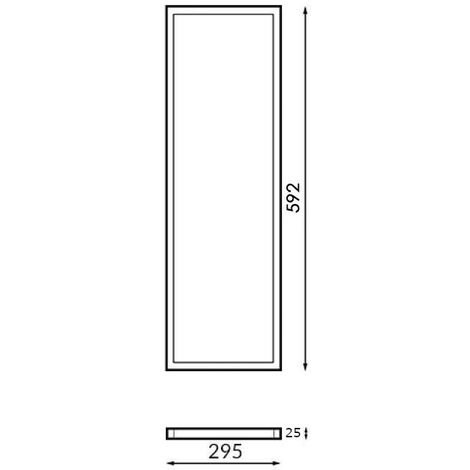 IluminaShop - Panel LED 60X30 cm 24W Marco Blanco 2400LM Blanco Neutro ...