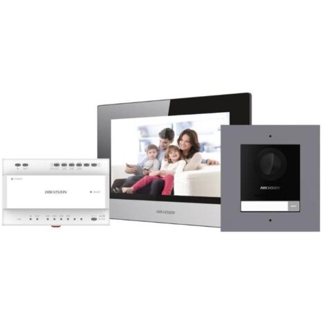 Hikvision – Moniteur d'intérieur 7 pouces tactile – Kit vidéo avec WiFi ...