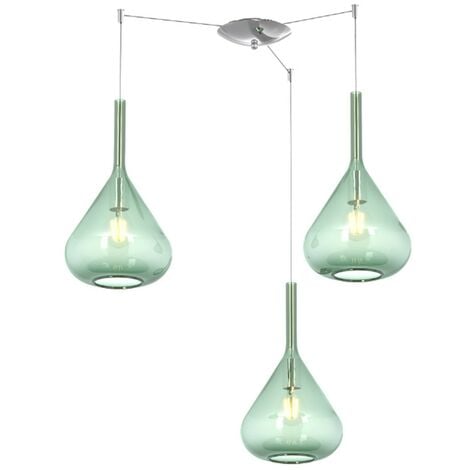 Lampadario top light kona 1177 cr s3 s ve e27 led lampada soffitto moderna