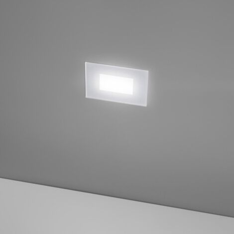 Segnapasso incasso gea led ges2040 led ip66 120 gradi alluminio vetro 503