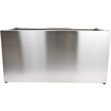 Köhko® Designer Hochbeet aus Edelstahl Kräuterbeet TROG 100x40x40 cm
