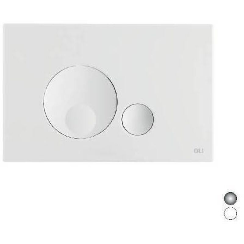 PLACCA DOPPIO SCARICO GLOBE Misura: Bianca