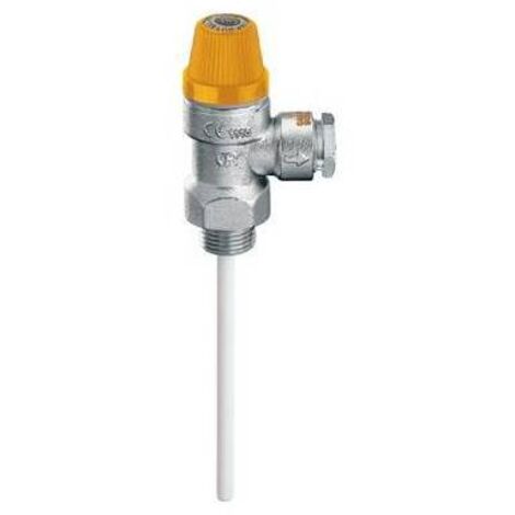 VALVOLA DI SICUREZZA COMBINATA TEMPERATURA E PRESSIONE Misura: M 3/4" x Diam. 22 6 bar
