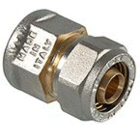 RACCORDO DIRITTO FEMMINA A COMPRESSIONE PER MULTISTRATO Misura: 3/4" x 16 (2,00)