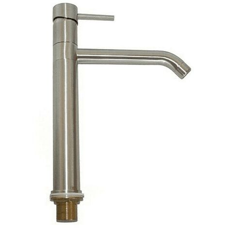 Miscelatore per lavabo inox finitura cromata - Lena