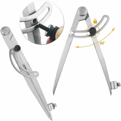 KZQ Compas Menuisier 20 cm Compas Menuisier Professionnel en Acier au ...