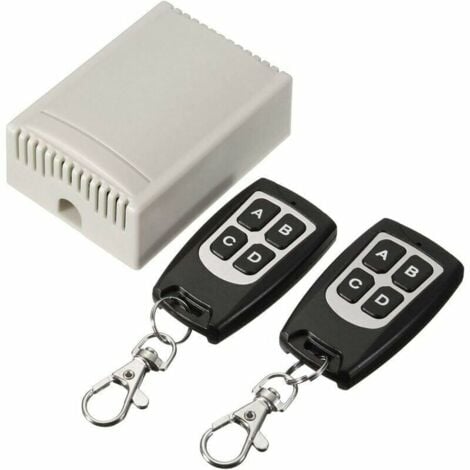 KZQ 433MHZ Télécommande à Canaux sans Fil DC 12V 4CH Interrupteur à Relais RF Longue Distance 2 ...
