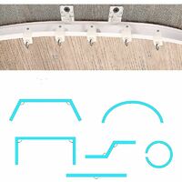 Rail de Rideau Flexible de 5 Mètres pour Rideaux de Plafond Incurvé et ...