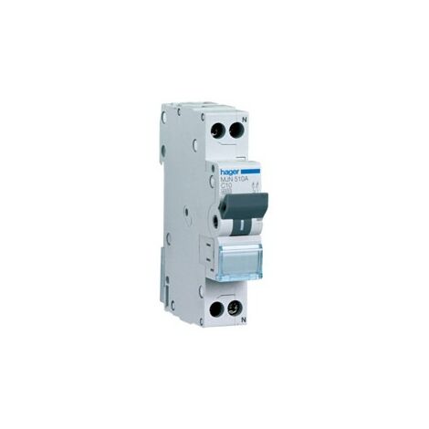 Hager interruttore automatico modulare per comando e protezione 1p+n ...