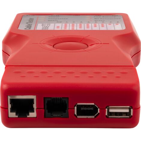 Kabeltester McPower "KT-53" 5in1 mit Remote Einheit, RJ11, RJ45 usw.