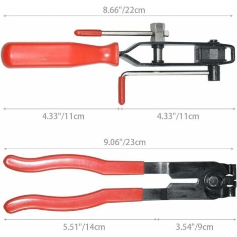 Ulisem Pince pour Collier de Serrage, 2 pinces Pinces collier cardan et pince colliers bandes à ...