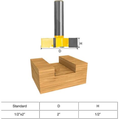 Fraise à raboter, 8mm Tige Routeur Bit, Fraise à aplatir, Fraise à ...