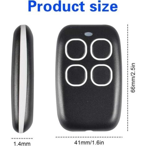 Ulisem Telecommande Universelle Portail de 250 à 915 MHz, 4 en 1 ...