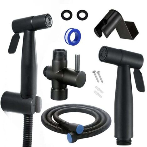 UlisemDouchette Wc Kit Complet - Kit Douchette Wc avec Vanne 3 Voies (1 ...