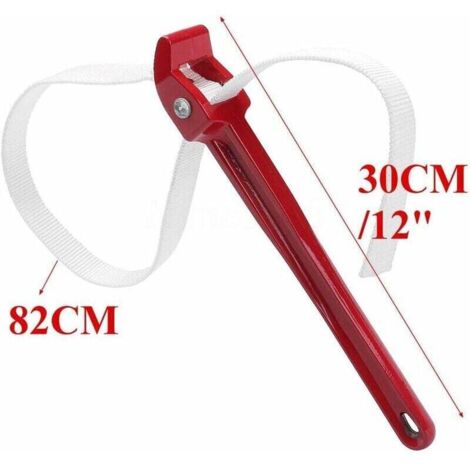 1 clé à sangle standard, clé à molette réglable de 30,5 cm, outil de ...