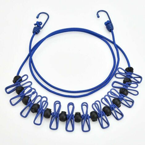 Windproof Clothesline, Travel Washing Lines Rope, Elastic Nylon, Easy ...