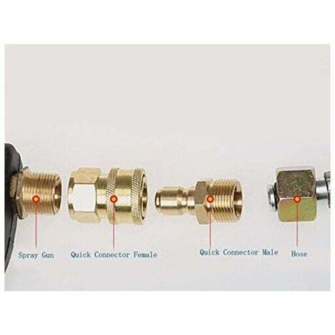 M22 Raccords rapides en laiton pour nettoyeur haute pression