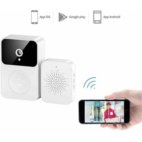 Sonnette Sans Fil Connectée Avec Caméra De Surveillance - Wifi Smart ...