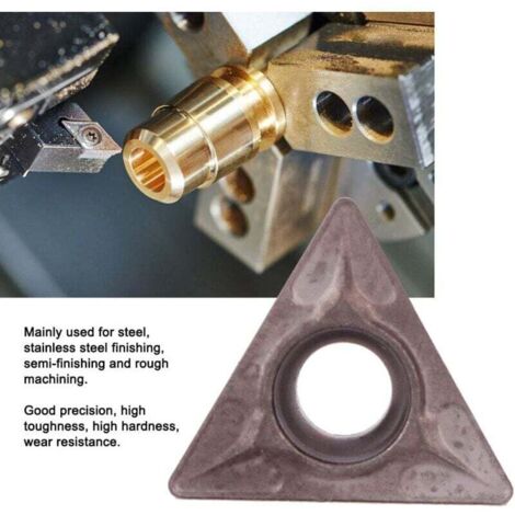 Lame d'insertion de tournage en carbure monobloc indexable de tour CNC pour le traitement de l ...