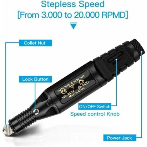 Outil de Gravure 108PCS, Stylo de Gravure électrique avec Marqueur ...