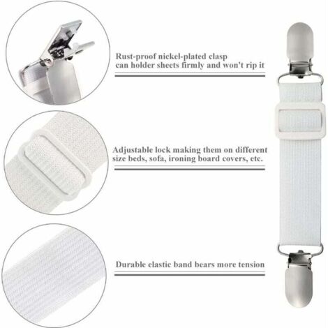Tendeur Drap Housse Élastique - Fixation Attache Sangle de Maintien ...
