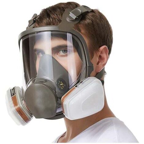 UlisemMasque facial complet réutilisable, respirateur complet, masque à ...
