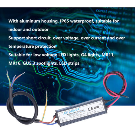 Ulisem Pilote LED DIY Entrée AC95-265V Sortie DC75-126V 300mA ...