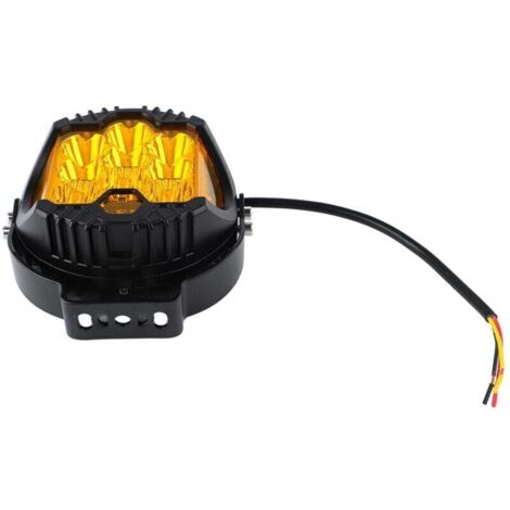 Phare LED de voiture antibrouillard Lampe de travail jaune 50W IP67 A ...