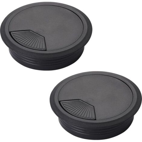 Passe Câble en Plastique, 2 Pièces Couvercle Cache Trou de Filetage de ...