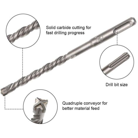 Forets à Béton, 9PCS (5 mm 16x160 mm) Foret Carrelage, Foret à ...