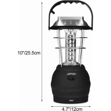 Lanterne Solaire, Lampe de Camping LED Ultra Bright, 2 Modes D ...