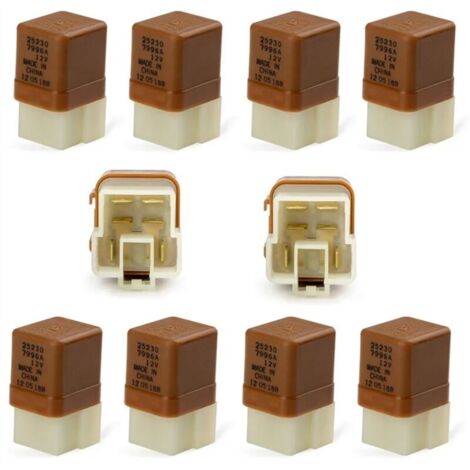 10 Pièces Nouveau Relais de Voiture 6 Broches 12 V pour Divers Modèles ...
