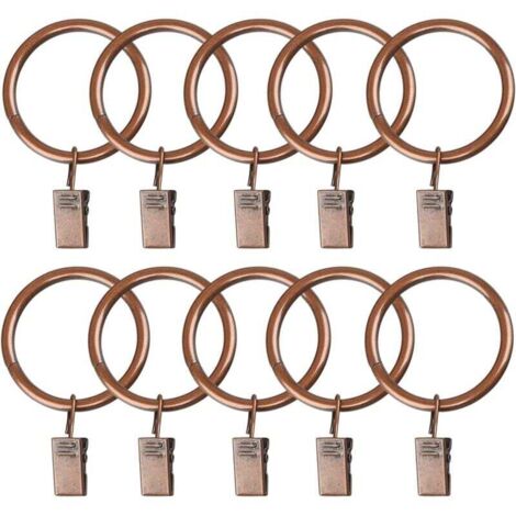 10 PCS. 2 inch diameter metal Trap Ring with clip, Red bronze ...