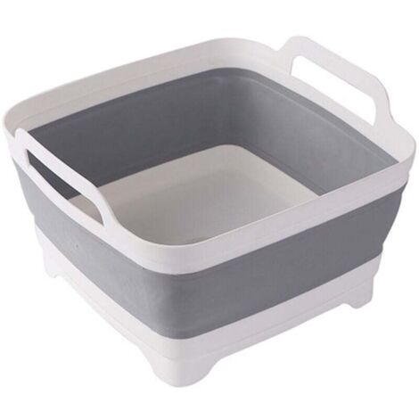 Bassine Pliable, Lavabo Pliable avec Bouchon de Vidange et Poignées de ...