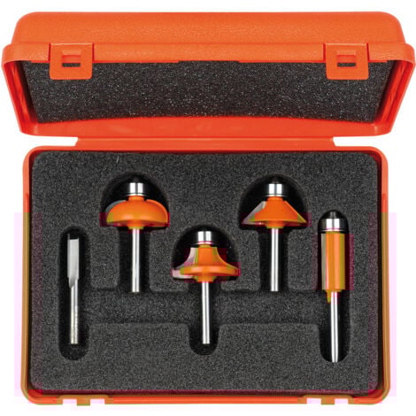 900.005.03 SET 5 FRESE DIRITTE/PROFILATE HW S=8mm D=8-12.7-31.7mm DX