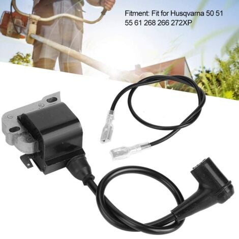 Ej.Life Bobines d'allumage compatibles avec Husqvarna 50 51 55 61268266 272XP Pièces de Rechange ...