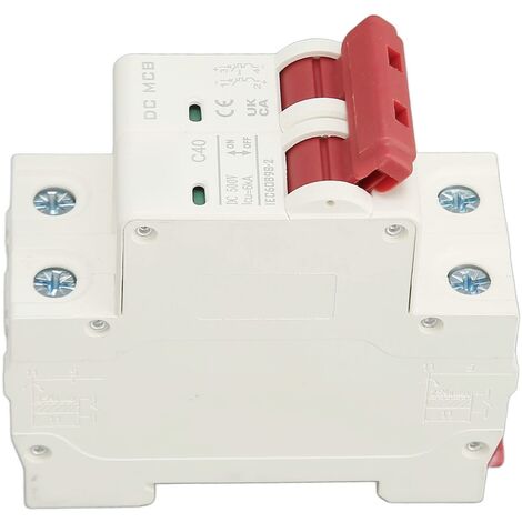 Ej.Life Disjoncteur Miniature 2P DC, Mini Disjoncteur DC 500V 40A pour Photovoltaïque Solaire ...