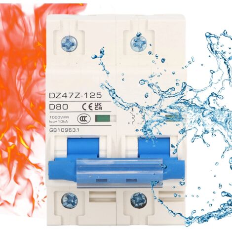 Ej.Life Mini Disjoncteur 2P, Disjoncteur 2P DC1000V Conception Modulaire Stable Pa66 pour ...