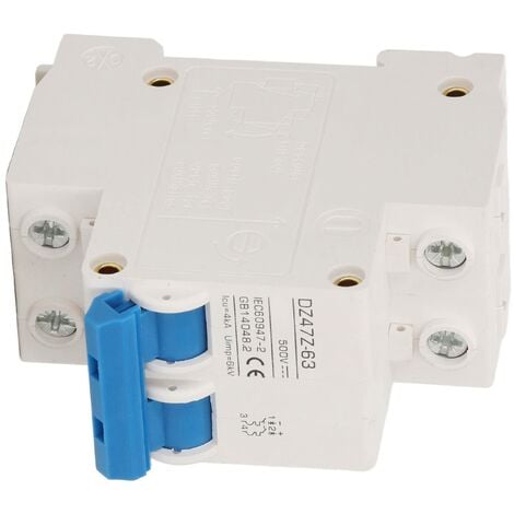 Ej.Life Petit Disjoncteur, Structure Modulaire 2P Mini Disjoncteur DC DC500V pour Système ...