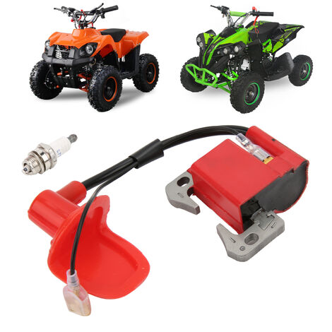 Ej.Life Bobine d'allumage 52mm L7T Kit de bougies d'allumage mise à niveau pour 2 temps 47CC ...